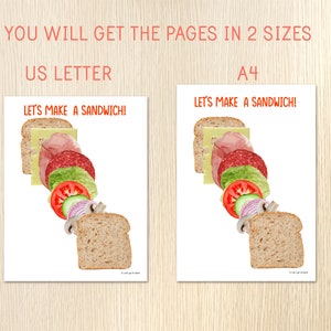 Let's Make a Sandwich, Life Skill Activity, Toddler, Preschool ...