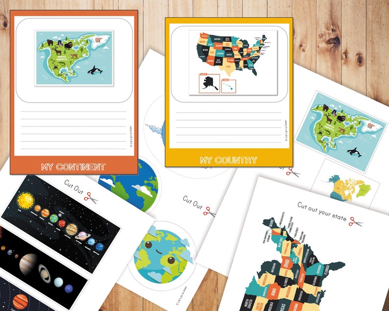 My Place in The World Geography Flip Book Fun Project | Etsy