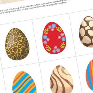 Easter Eggs Memory Game - Easter Matching Activity - Toddler, Preschool ...