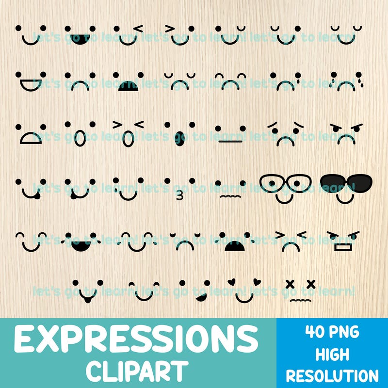 Emotions Clip Art - Etsy