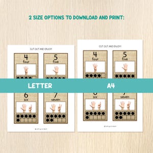 Ten Frame Number Cards, Hessian Cards, Numbers 0 to 10 Flashcards ...