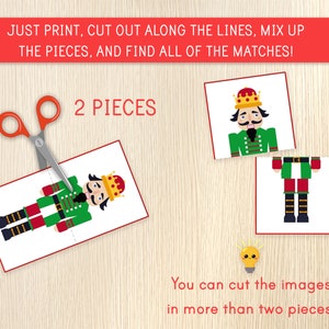 Nutcracker Matching Game, Matching Activity, 40 Puzzles, Toddler ...