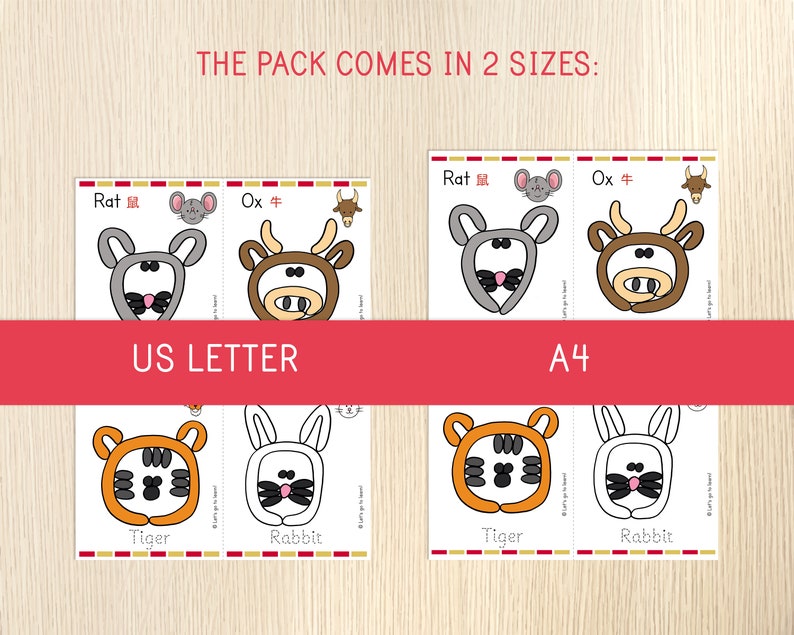 Chinese Zodiac Animals Playdough Mats - 12 Visual Cards - Lunar New ...