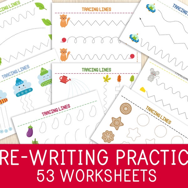 Preschool Worksheets - Etsy