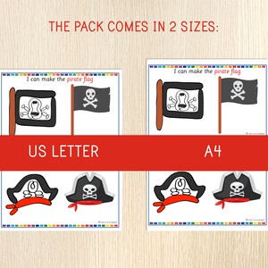 Pirates Playdough Mats, Play Doh, Preschool, Kindergarten Activity ...