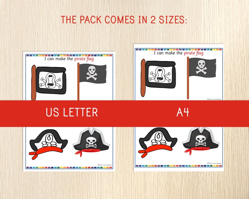 Pirates Playdough Mats, Play Doh, Preschool, Kindergarten Activity ...
