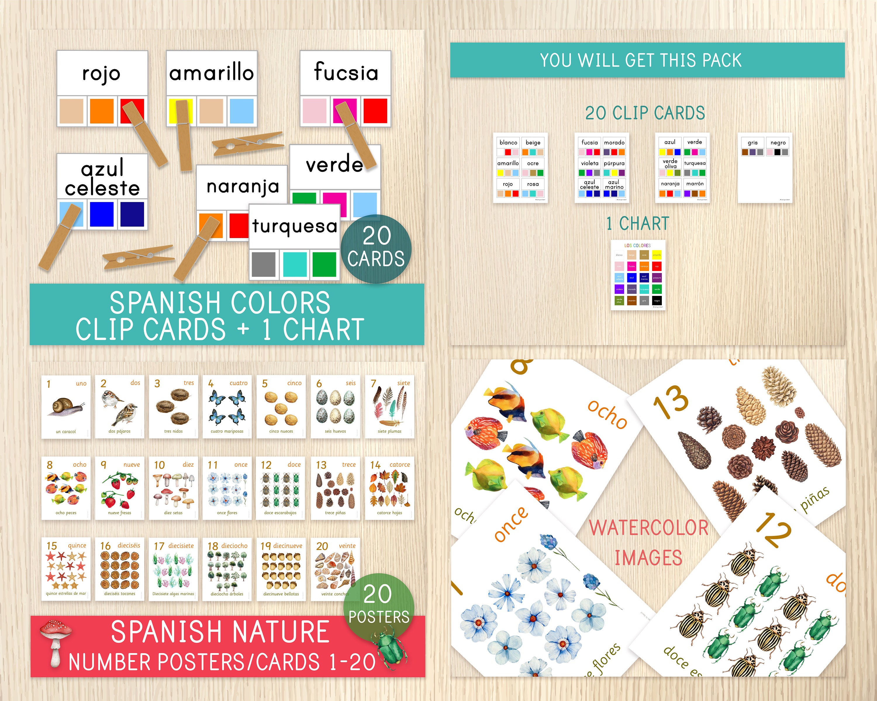 Spanish MEGA BUNDLE - Spanish Worksheets - Flashcards, Calendar ...