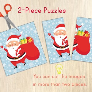 Christmas Matching Games 2 Piece Puzzles for Toddlers & - Etsy Australia