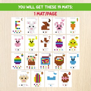 Easter Snap Cubes Mats - Connecting Cubes Task Cards - Preschool ...