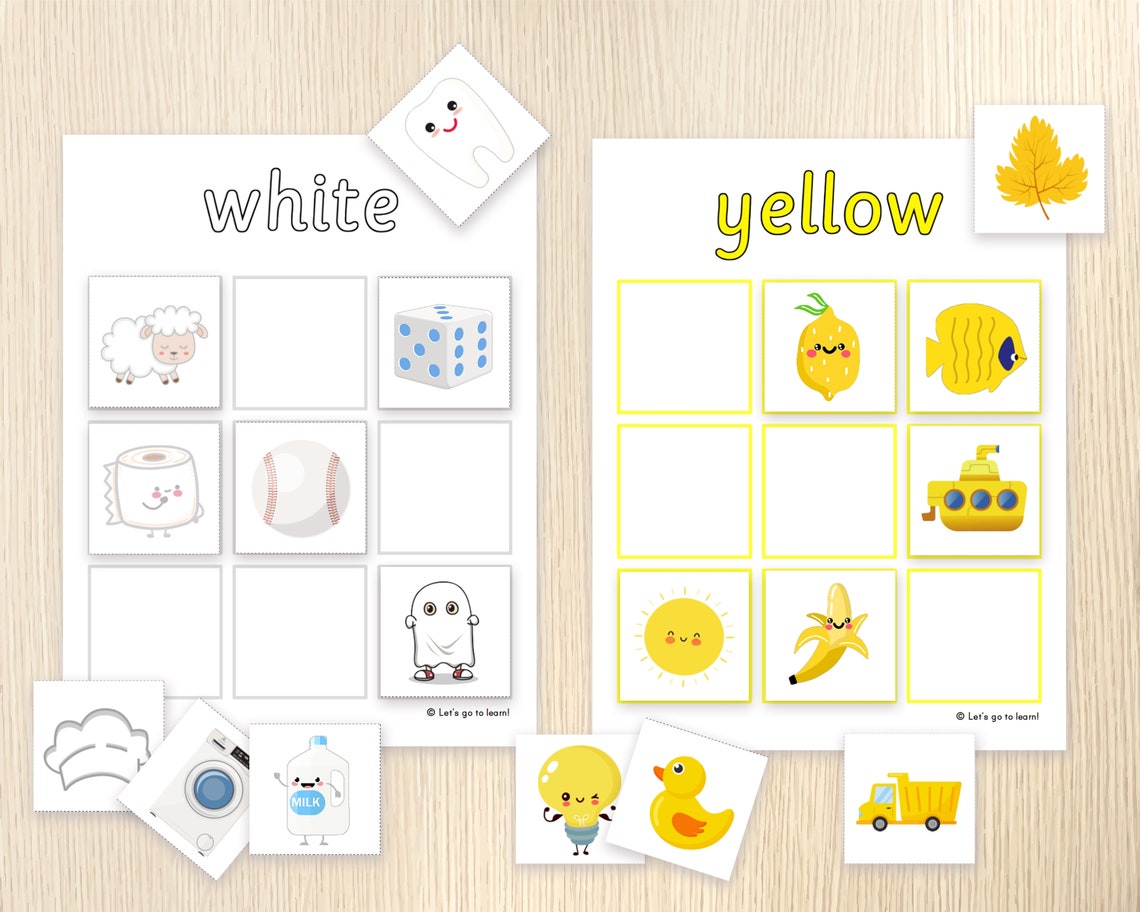 Color Sorting Activity Toddler & Preschool Game Quiet Book - Etsy