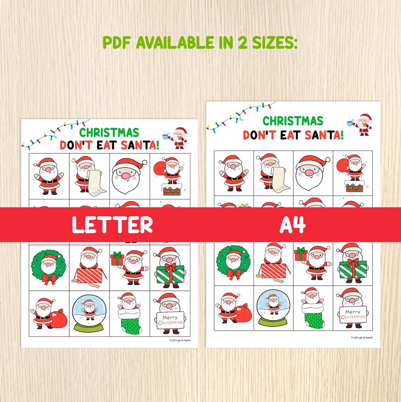 Don't Eat Santa Game – Christmas Variation of Don't Eat Pete Christmas ...