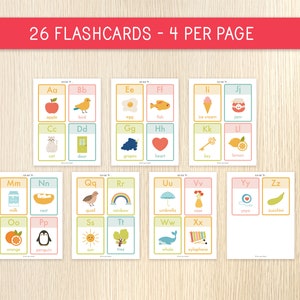 Alphabet Posters & Flashcards, Toddler, Preschool, Kindergarten, Home ...