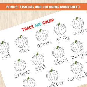 Fall Pumpkin Color Matching Activity - Toddler & Preschool Printable ...
