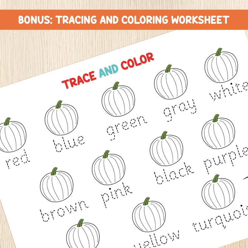 Fall Pumpkin Color Matching Activity - Toddler & Preschool Printable ...