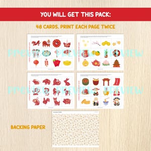 Chinese New Year Memory Game - Lunar New Year Matching Activity ...