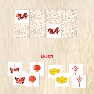 Chinese New Year Memory Game - Lunar New Year Matching Activity ...