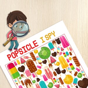 Ice Cream & Popsicle I Spy - Seek and Find - Look and Find - 2 Party ...
