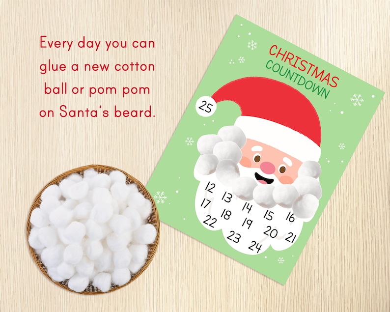 Cuenta regresiva de Navidad Calendario de Adviento Barba de - Etsy España