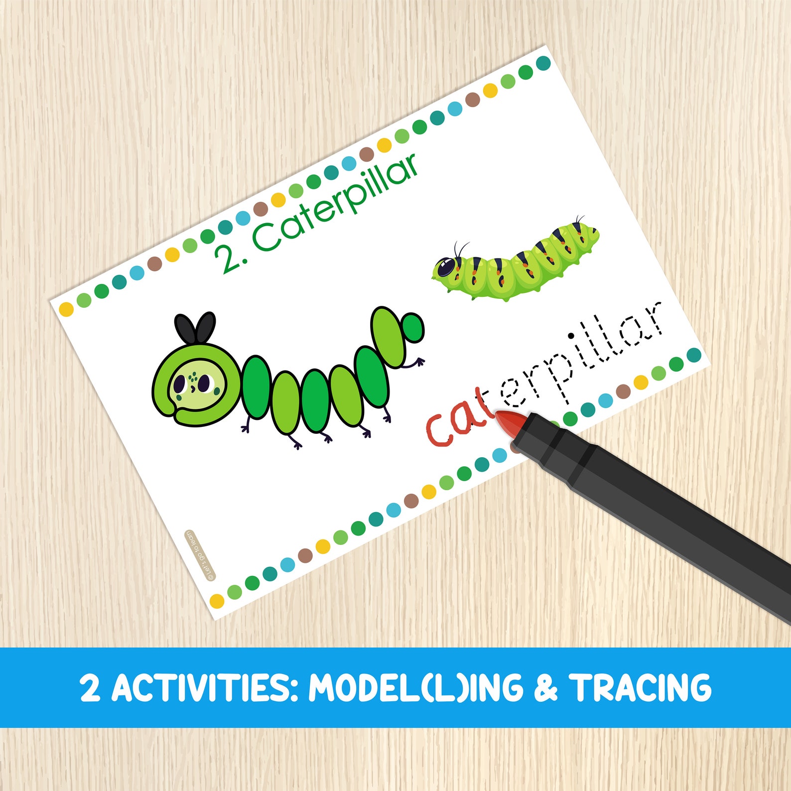 Butterfly Life Cycle Playdough Mats, Play Doh Activity, Preschool Game ...