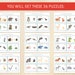 Mother & Baby Animals Matching Games, 36 Puzzles, Matching Activity for ...