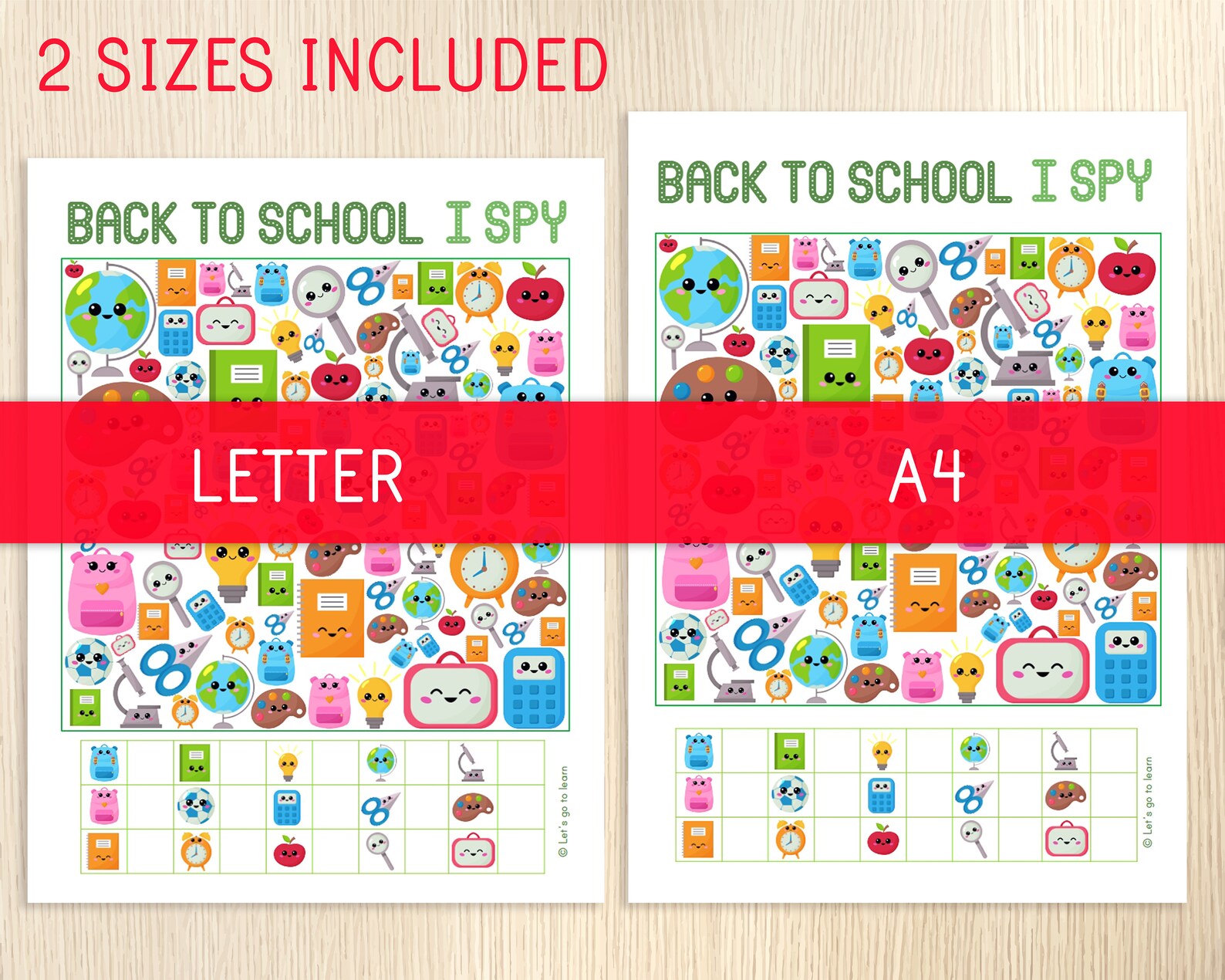 Back to School I Spy Seek and Find Look and Findcounting - Etsy