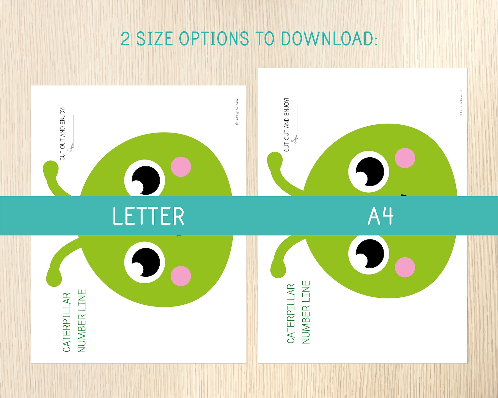 Caterpillar Number Line, Numbers 1 -20 for Kids, Home & Classroom Decor ...