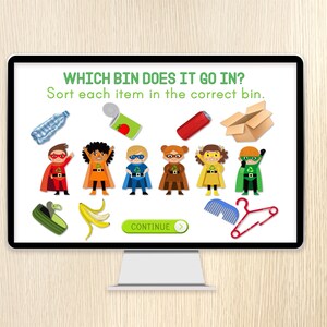 Waste Sorting COMPUTER GAME, Sorting Activity, Garbage, Rubbish, Earth ...