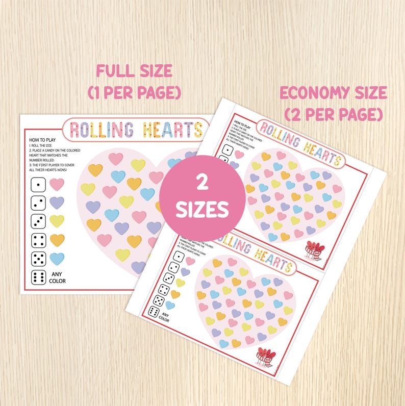 Valentine's Day Candy Game - Rolling Hearts Valentine Game for Kids ...