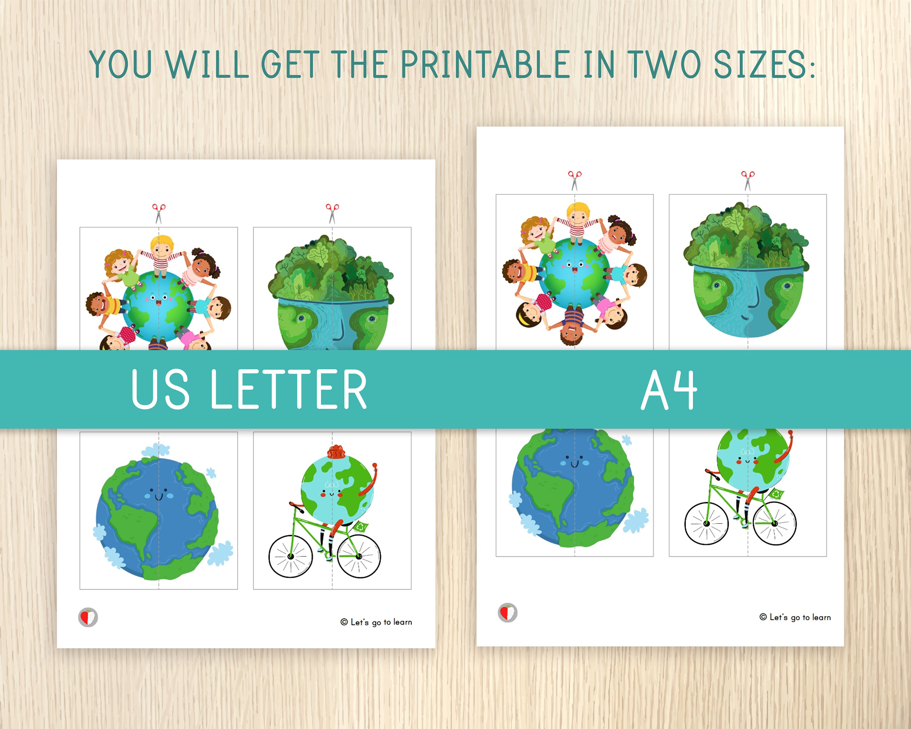 Earth Day Matching Game 32 Puzzles Matching Activity Game - Etsy