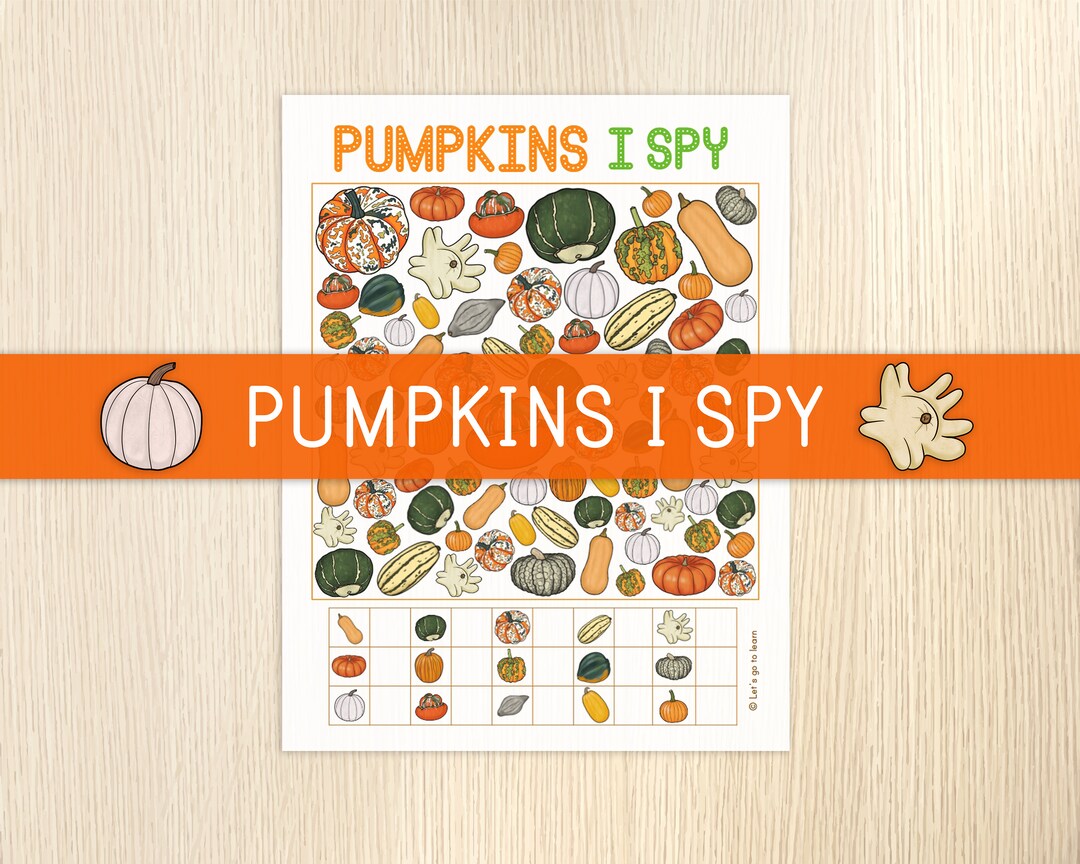 Pumpkins I Spy, Autumn Look & Find, Fall Seek and Find, Counting ...