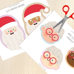 Santa's Beard Cutting Activity and Mrs. Claus Haircut, Christmas ...