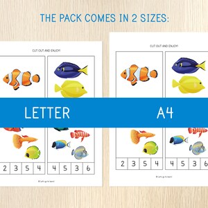 Count & Clip Cards - Fish Counting Activity - Toddler, Preschool ...