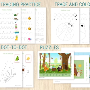 Spring Worksheets, Spring Learning Pack, Spring Busy Book, Preschool ...