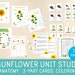 Sunflower Unit Study, Anatomy, Life Cycle 3 Part-cards, Charts ...
