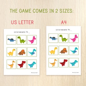 Dinosaur Shadow Matching Game - Toddler & Preschool Activity ...