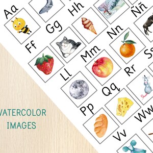 Spanish Alphabet Matching Activity - Beginning Sounds - Spanish ...