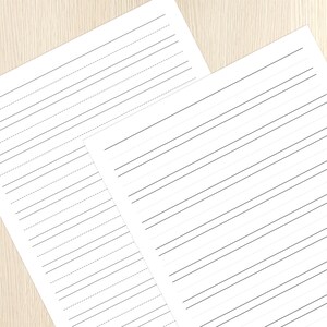 Writing Paper, Printable Paper, Handwriting Practice, Penmanship Skills ...
