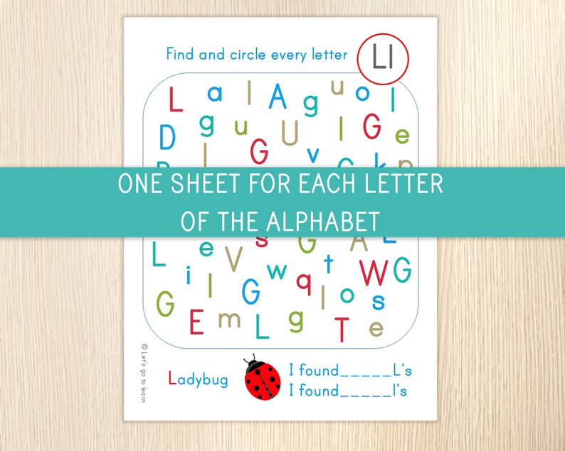 Alphabet Worksheets - Preschool & Kindergarten Games - A to Z Letter ...