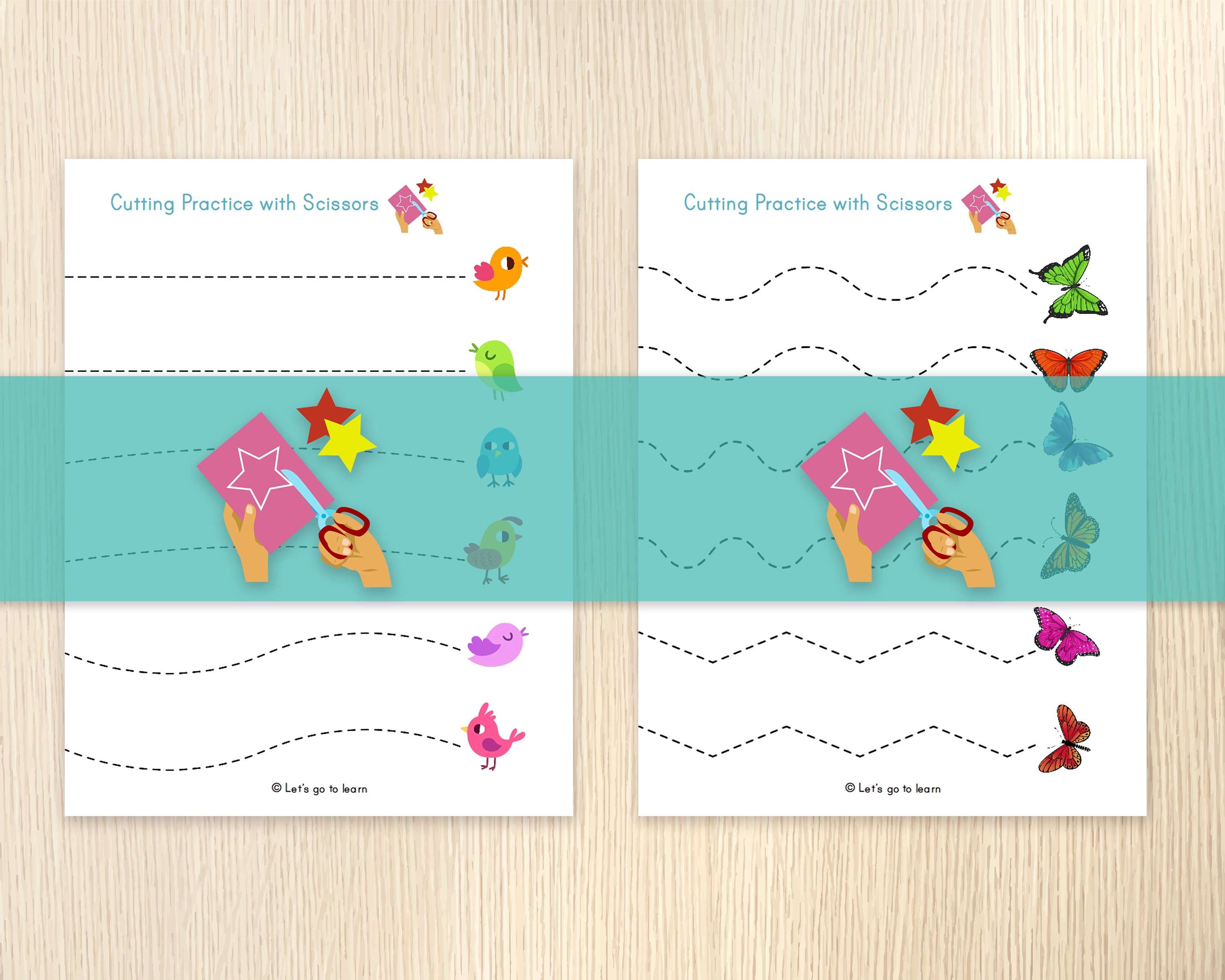 Spring Cutting Practice - Scissor Skills Practice - Spring Worksheets ...