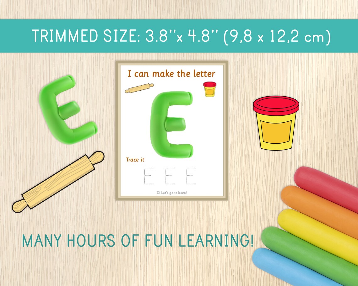 Letters Play Dough Mats Preschool Pre-k Kindergarten - Etsy