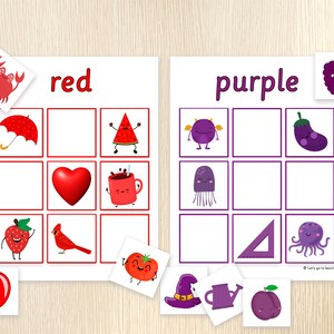 Color Sorting Activity - Toddler & Preschool Games - Colors Worksheets ...