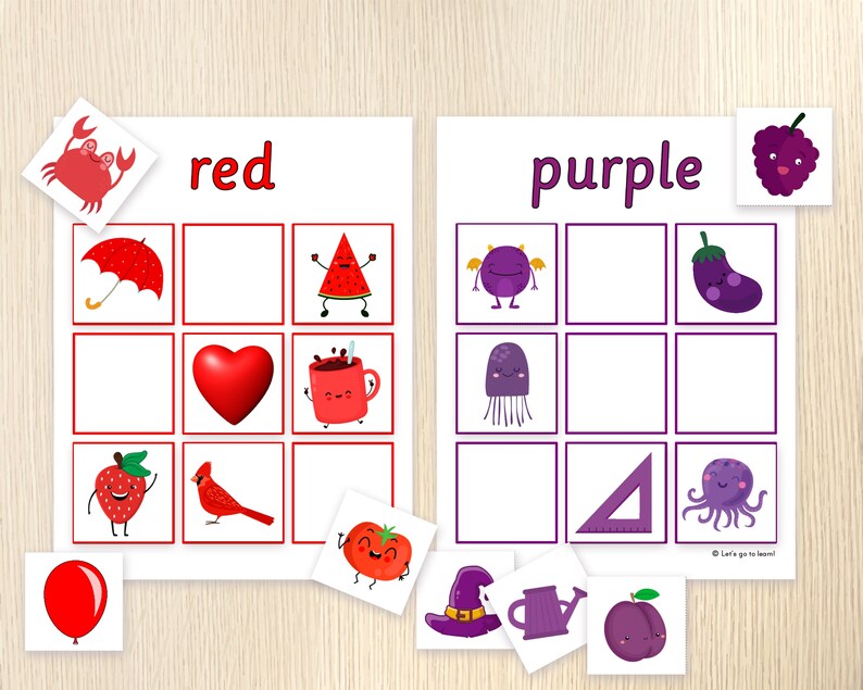 Color Sorting Activity Toddler & Preschool Game Quiet Book - Etsy