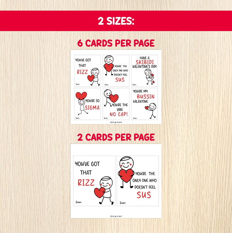Slang Kids Valentine's Day Cards - Funny Printable Classroom Valentine ...