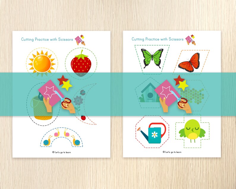 Spring Cutting Practice - Scissor Skills Practice - Spring Worksheets ...