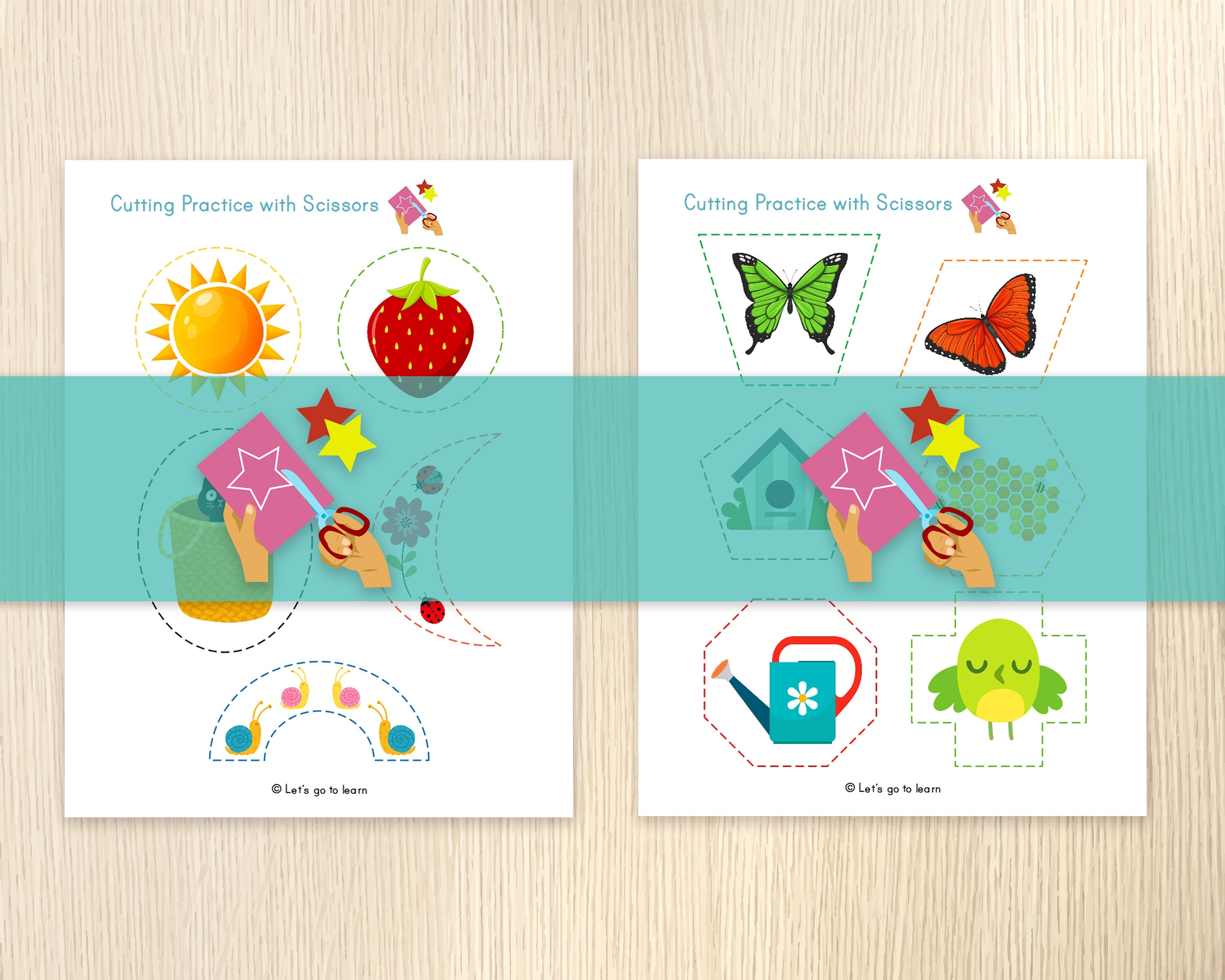 Spring Cutting Practice - Scissor Skills Practice - Spring Worksheets ...