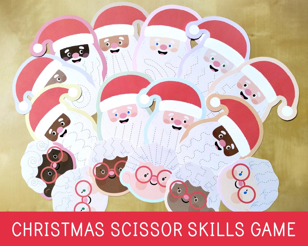 Santa's Beard Cutting Activity and Mrs. Claus Haircut, Christmas ...