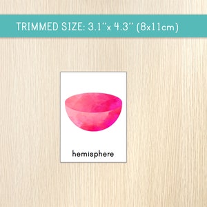 Shapes Cards, 3-part Cards, 2D & 3D, Nomenclature Cards, Montessori ...