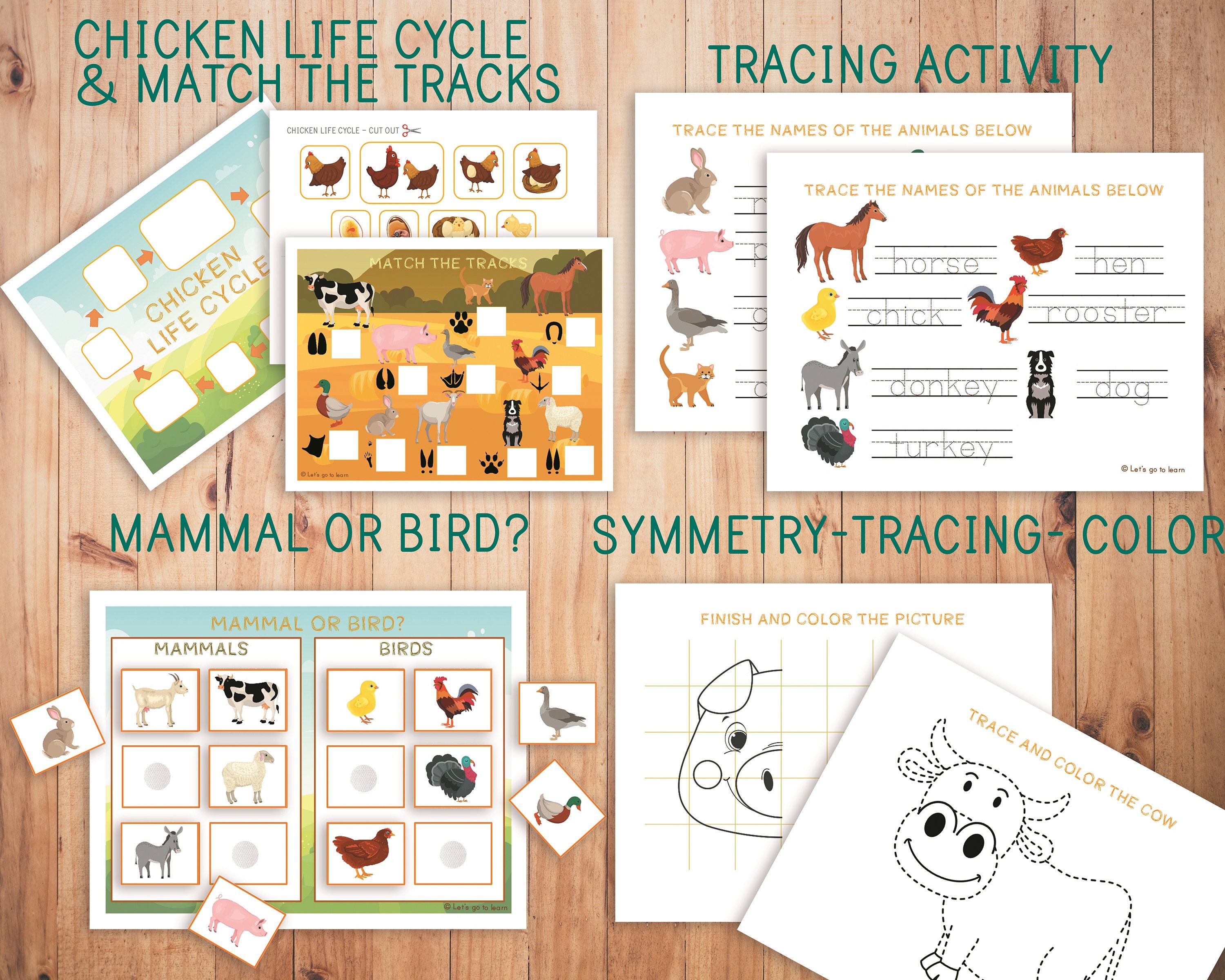 Farm Busy Book Farm Animals Toddler Preschool Kindergarten | Etsy