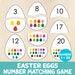Easter Egg Number Matching - Easter Eggs Puzzles - Counting Activity ...