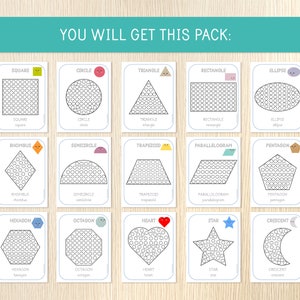 Shapes Do-a-dot Worksheets, 2D Shapes Dot Painting, Toddler, Preschool ...
